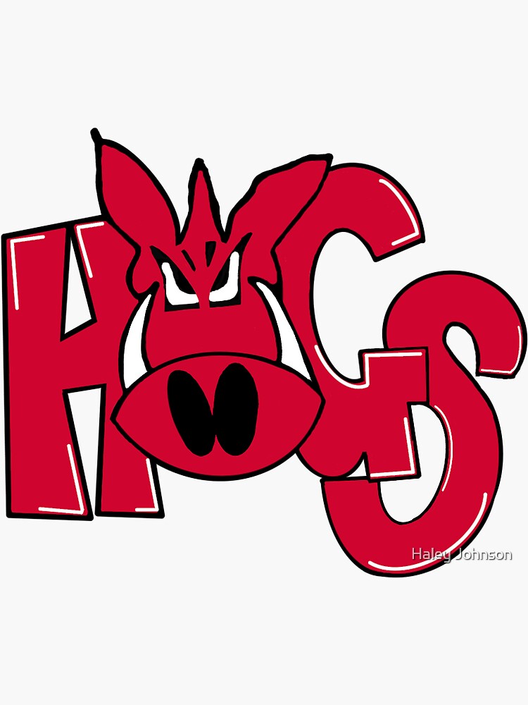 "Hogs" Sticker for Sale by haleyashcraft | Redbubble