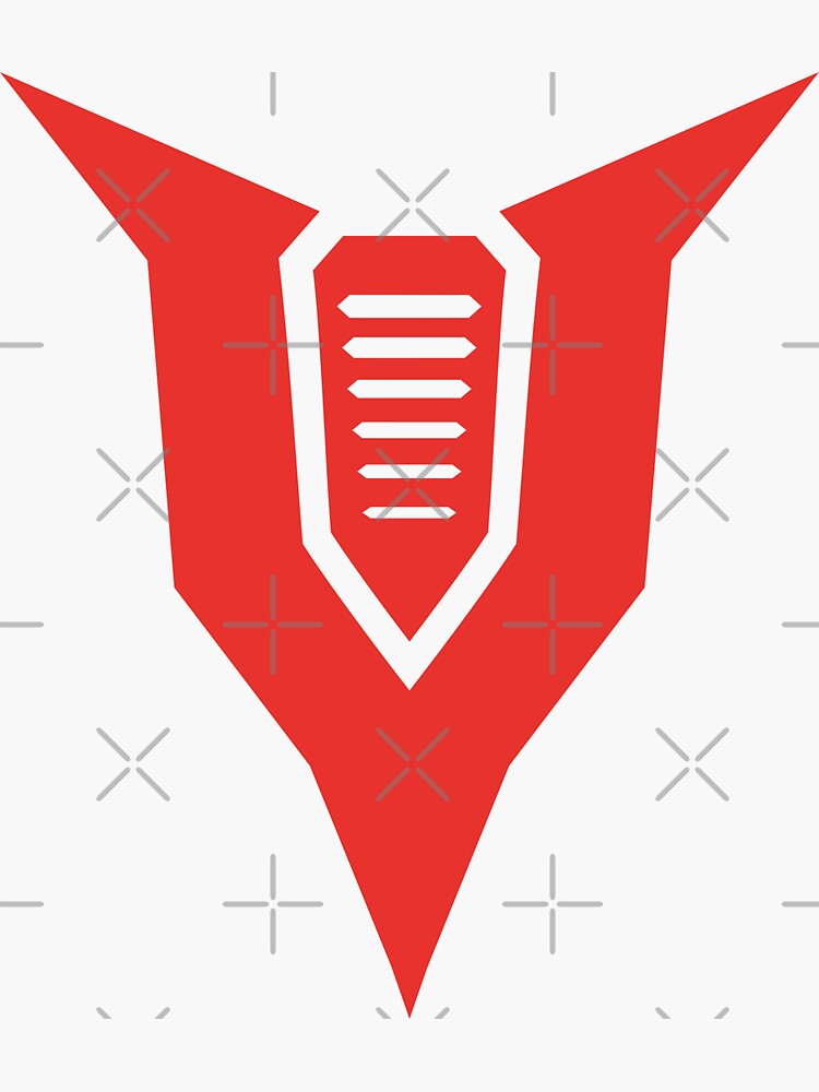 "TheVolgun (Monotone Red)" Sticker by TheVolgun | Redbubble