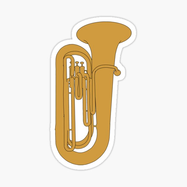 "Tuba" Sticker for Sale by hcb196 | Redbubble