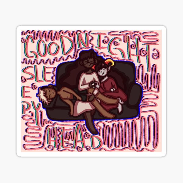 "Goodnight Sleepy Head" Sticker for Sale by mahalmolagi | Redbubble