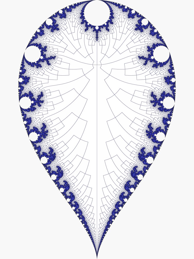 "20150123-001 Inverted Mandelbrot " Sticker by rupertrussell | Redbubble