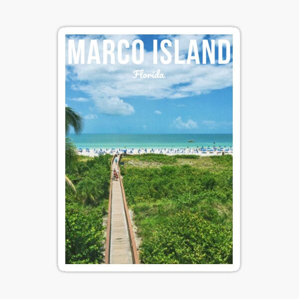 "Marco Island Florida Sticker" Sticker by arm14 | Redbubble