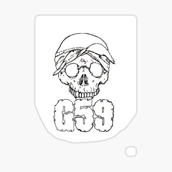 "grey 59" Sticker for Sale by peppacsaba | Redbubble
