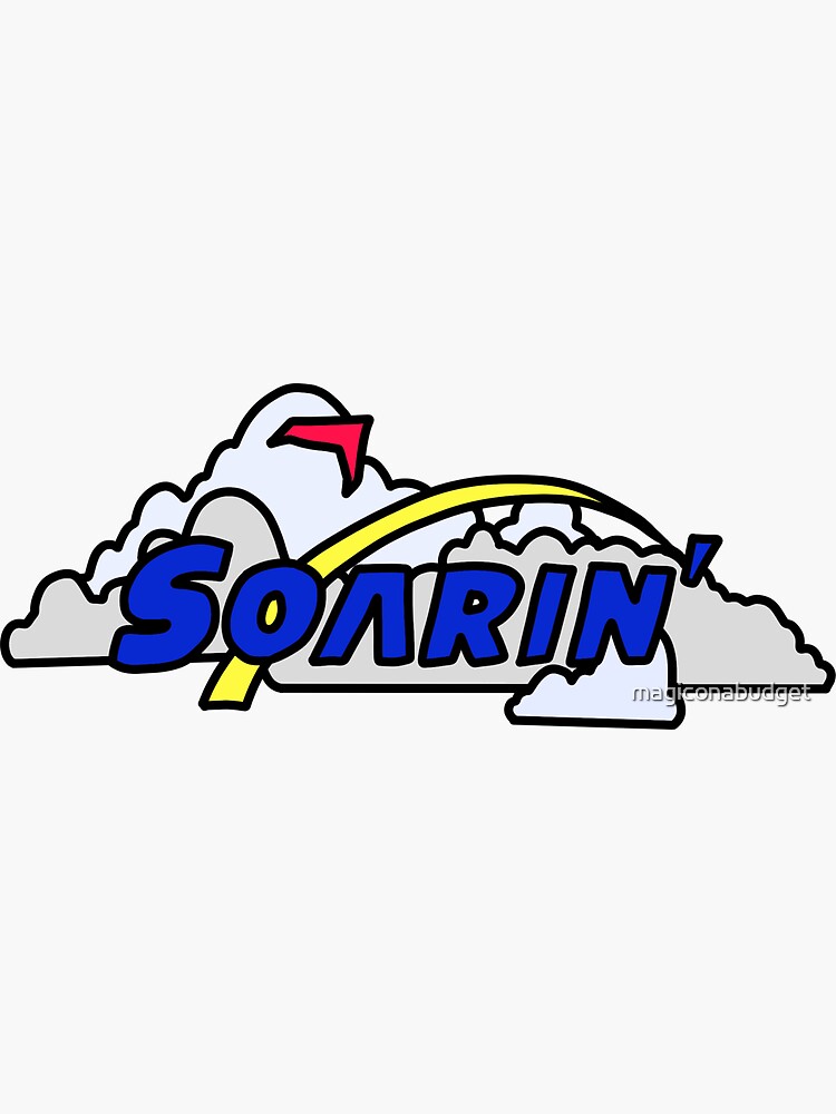 Pegatina «Soarin 'Ride Epcot Logo» de magiconabudget | Redbubble