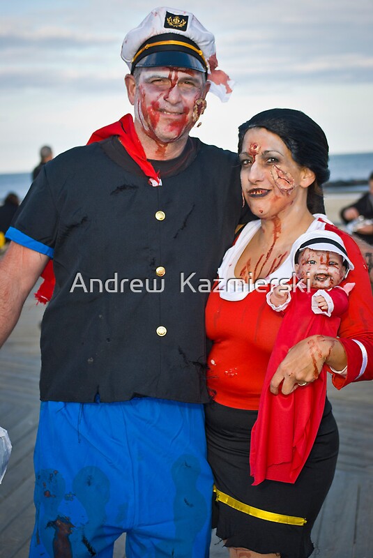 "Popeye and Olive Oil Zombies" by Andrew Kazmierski | Redbubble