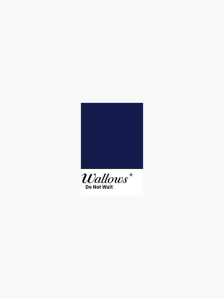 "Wallows Do Not Wait Color Swatch" Sticker by tors- | Redbubble