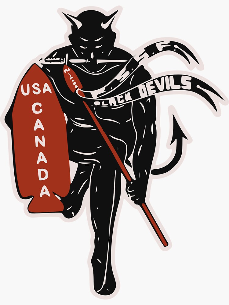 "Devils Brigade Alternative Logo - No Text" Sticker for Sale by ...