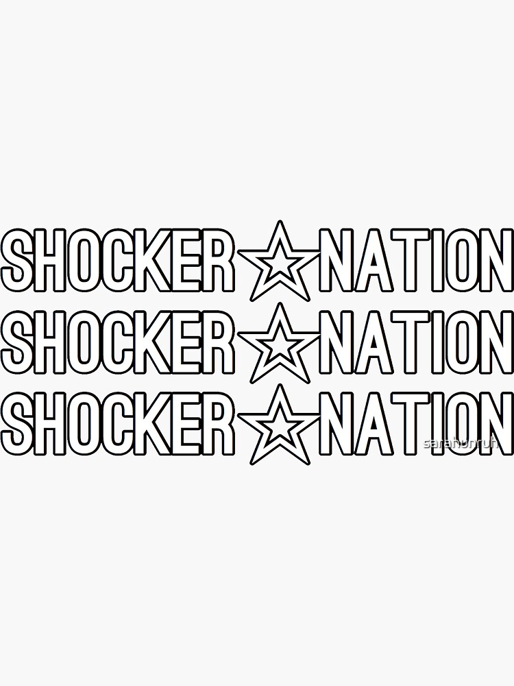 "Shocker Nation Sticker" Sticker for Sale by sarahunruh | Redbubble