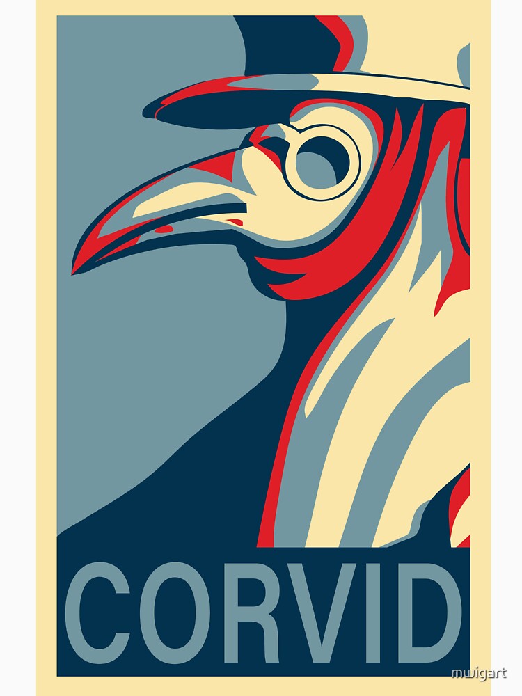 "CORVID" T-shirt for Sale by mwigart | Redbubble | covid 19 t-shirts ...