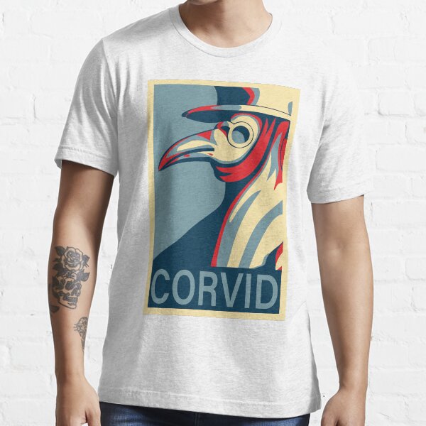 "CORVID" T-shirt for Sale by mwigart | Redbubble | covid 19 t-shirts ...
