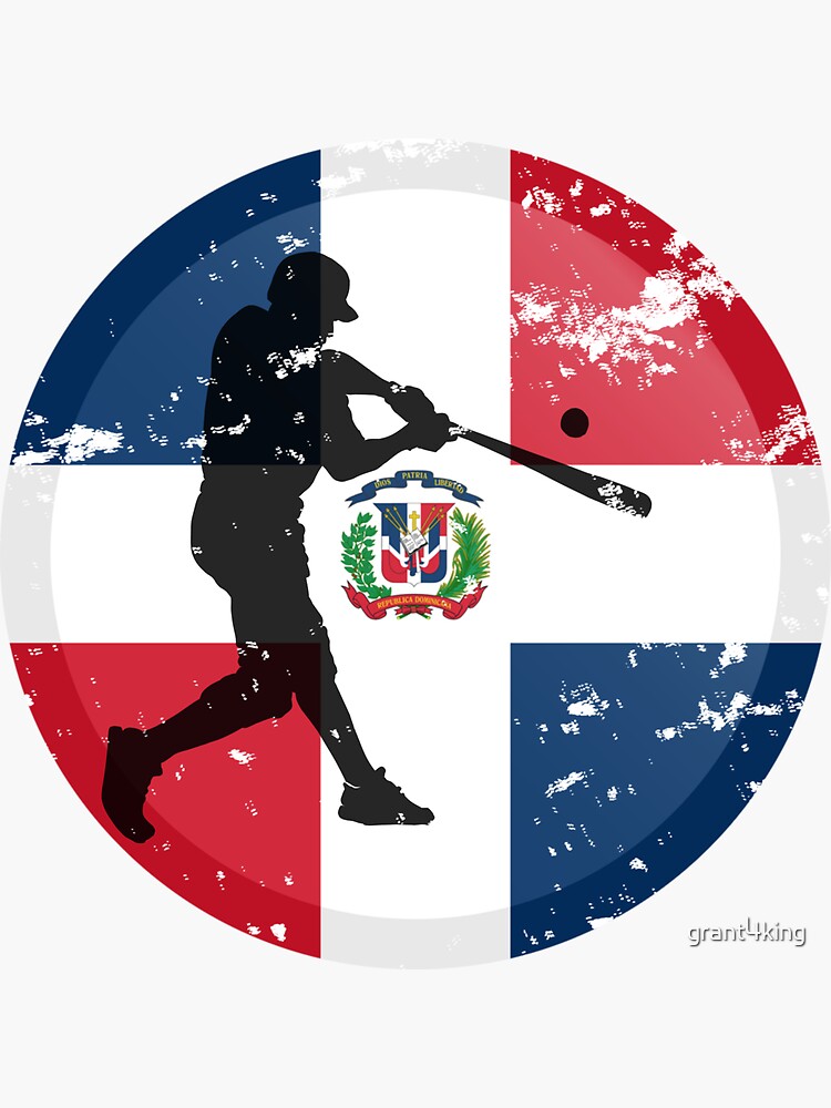 "Love Dominican Republic Baseball Player Graphic Art DR Flag product ...