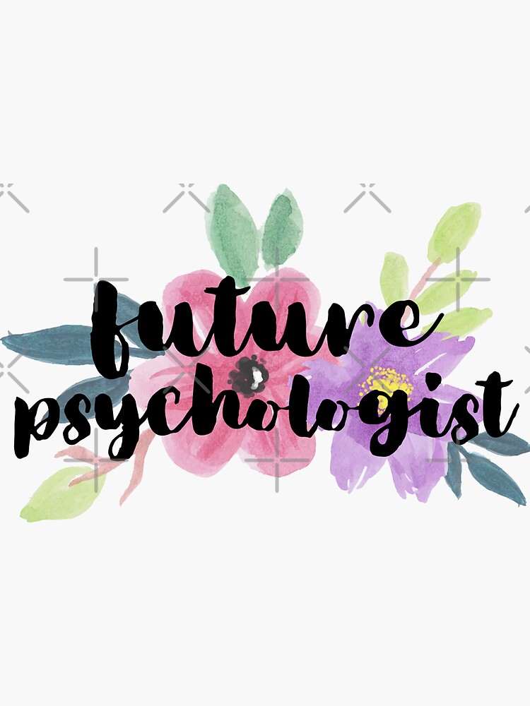 "Floral Future Psychologist" Sticker for Sale by annxva | Redbubble