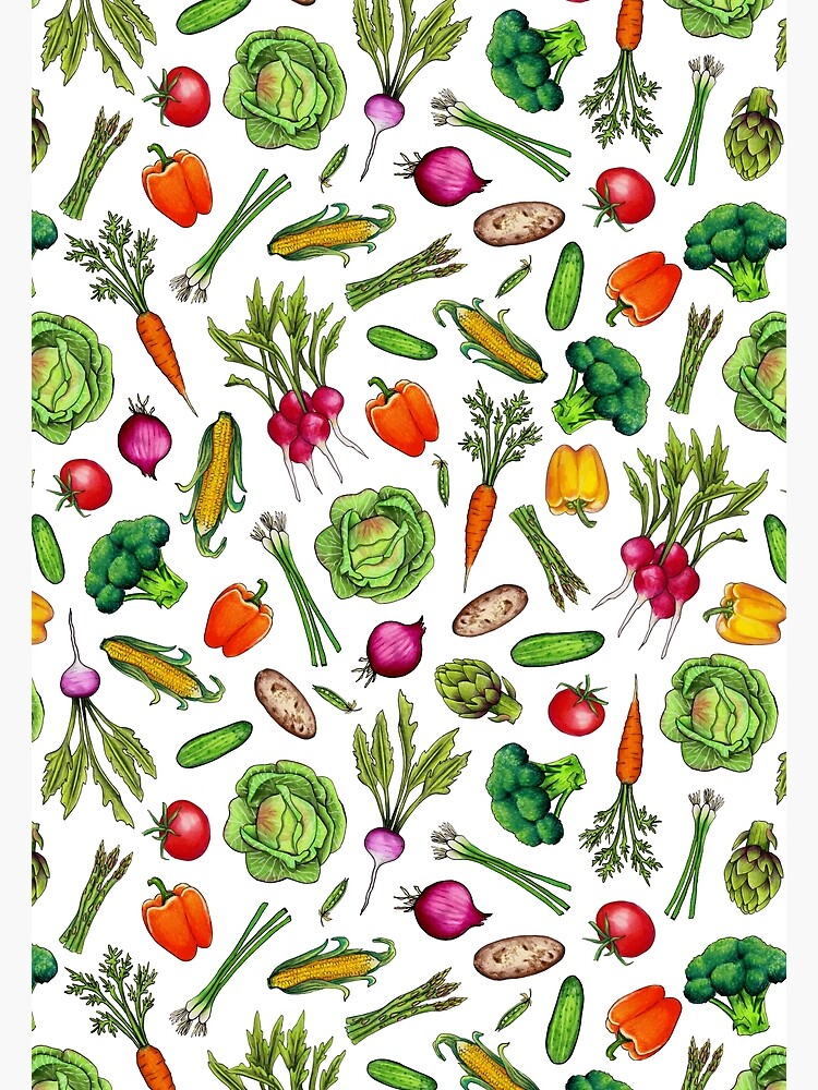 Garden Vegetables Printable Patterns