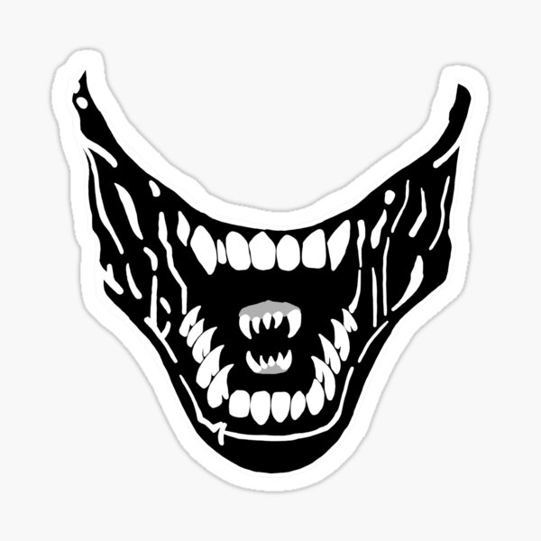 "Alien Mouth" Sticker for Sale by BDArts1 | Redbubble