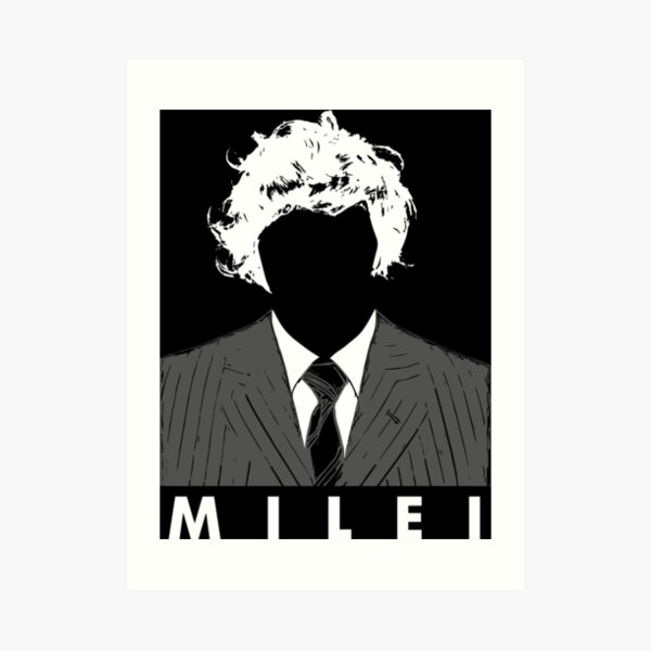 Lámina artística con la obra «WHITE MILEI» de INNISFR33 | Redbubble