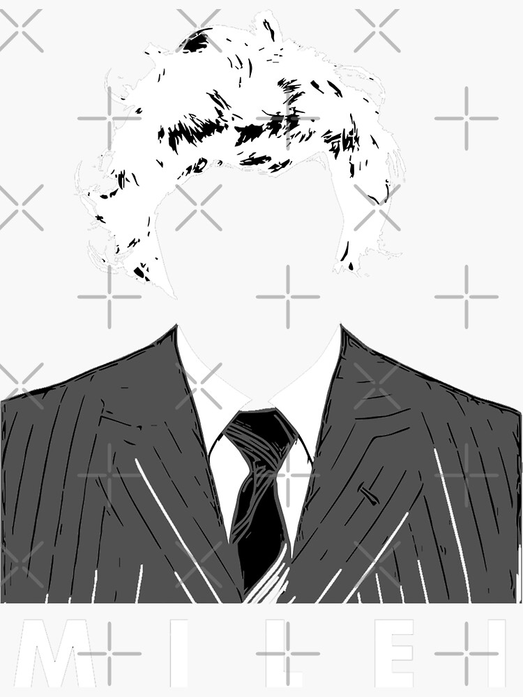 "WHITE MILEI" Sticker for Sale by INNISFR33 | Redbubble