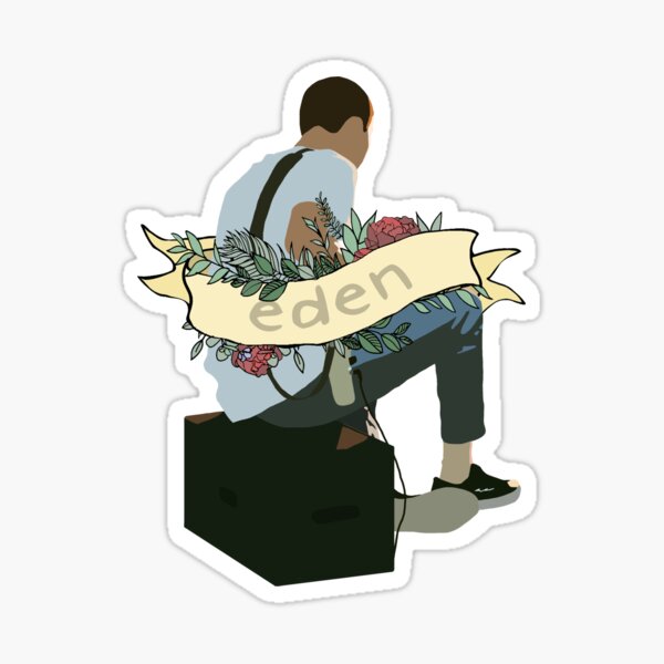 "Floral Banner Eden" Sticker by Chookosaurus | Redbubble