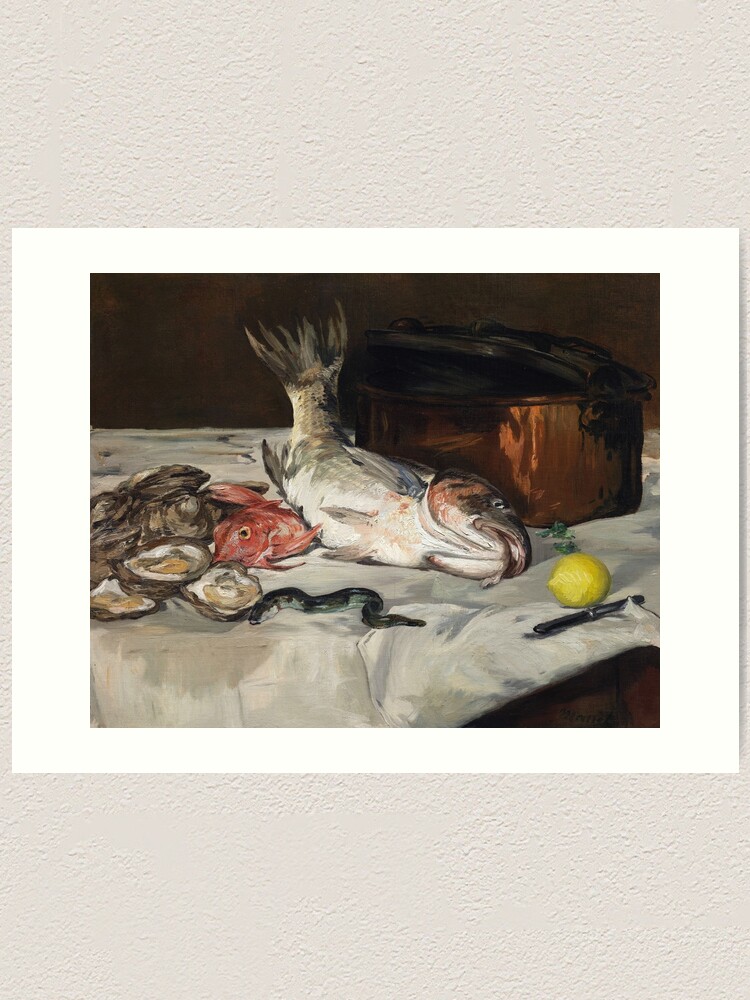 "Edouard Manet - Fish (Still Life)" Art Print for Sale by Monetlover ...