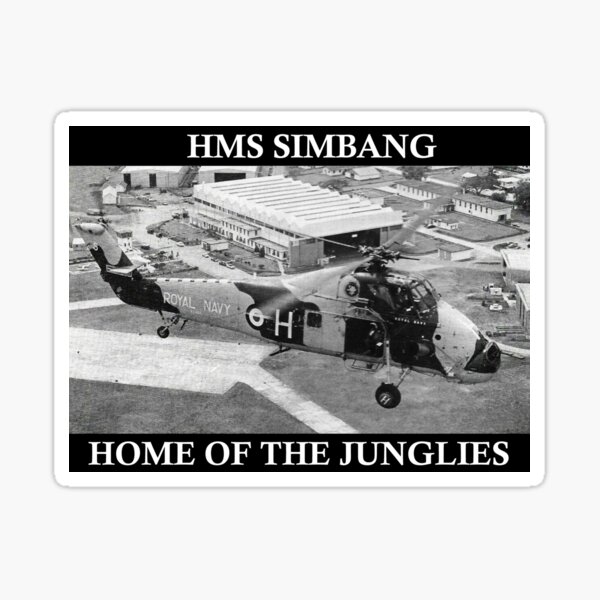 "HMS SIMBANG Home of the JUNGLIES" Sticker for Sale by Bagsyrose ...