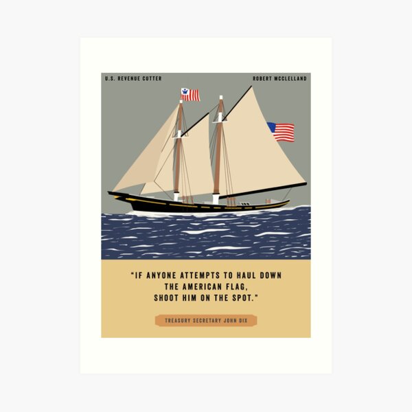 "USRC Robert McClelland - Revenue Cutter " Art Print for Sale by ...