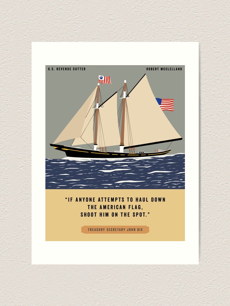 "USRC Robert McClelland - Revenue Cutter " Art Print for Sale by ...