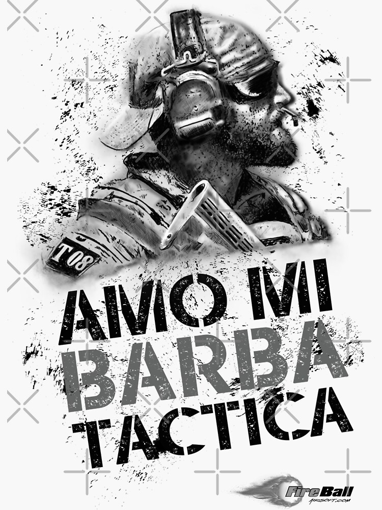 "Bearded Tacticool Operator" Sticker for Sale by Cataraga | Redbubble