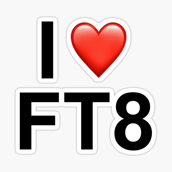 "I love FT8" Sticker for Sale by Feek | Redbubble