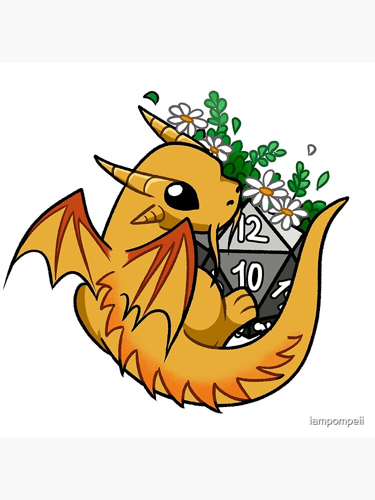 "DnD Gold Dragon" Poster for Sale by iampompeii | Redbubble