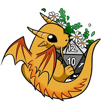 "DnD Gold Dragon" Sticker for Sale by iampompeii | Redbubble