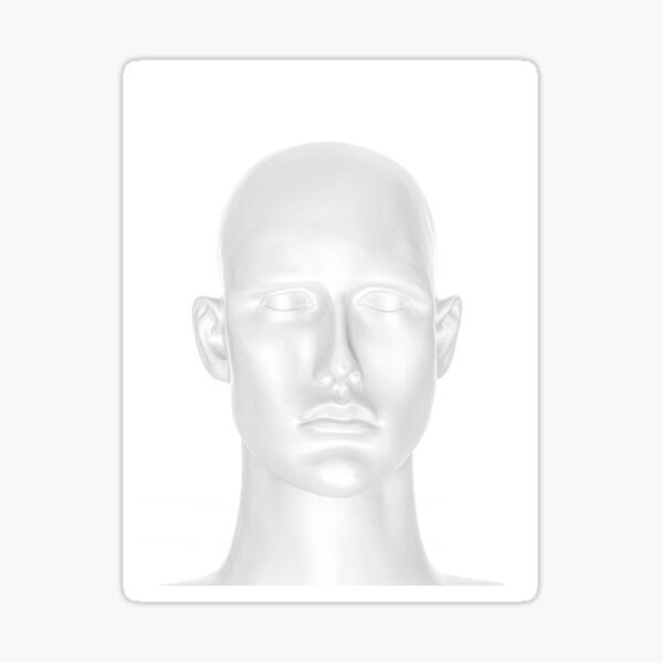 "Abstract image of human face" Sticker for Sale by brambillasimone ...