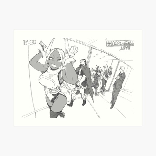 "Boku no Hero Academia Mirko" Art Print for Sale by terpres | Redbubble