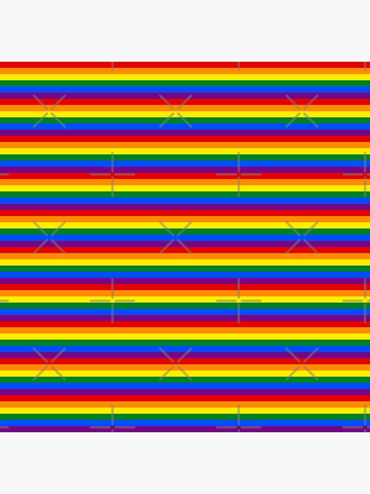 Pride Flag Stripe Rainbow Sticker By Skr0201 Redbubble