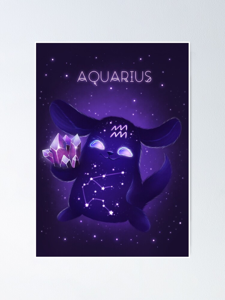 " Aquarius Zodiac Monster" Poster for Sale by Catchless | Redbubble