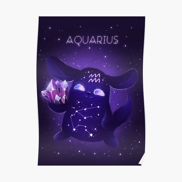 " Aquarius Zodiac Monster" Poster for Sale by Catchless | Redbubble