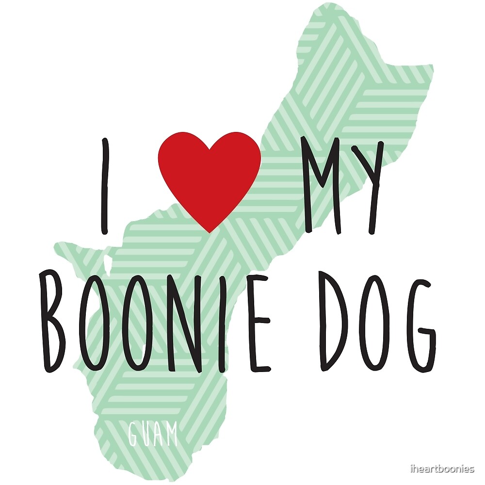 "I Love My Boonie Dog (Green)" by iheartboonies | Redbubble