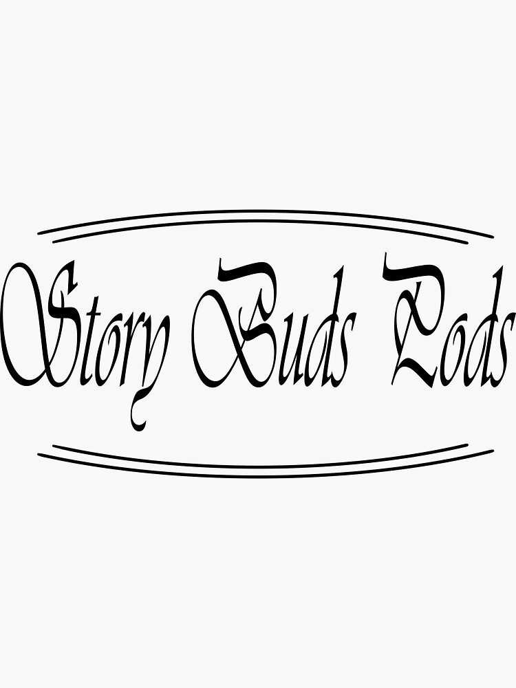 "Story Buds Pods logo" Sticker by StoryBudsPods | Redbubble