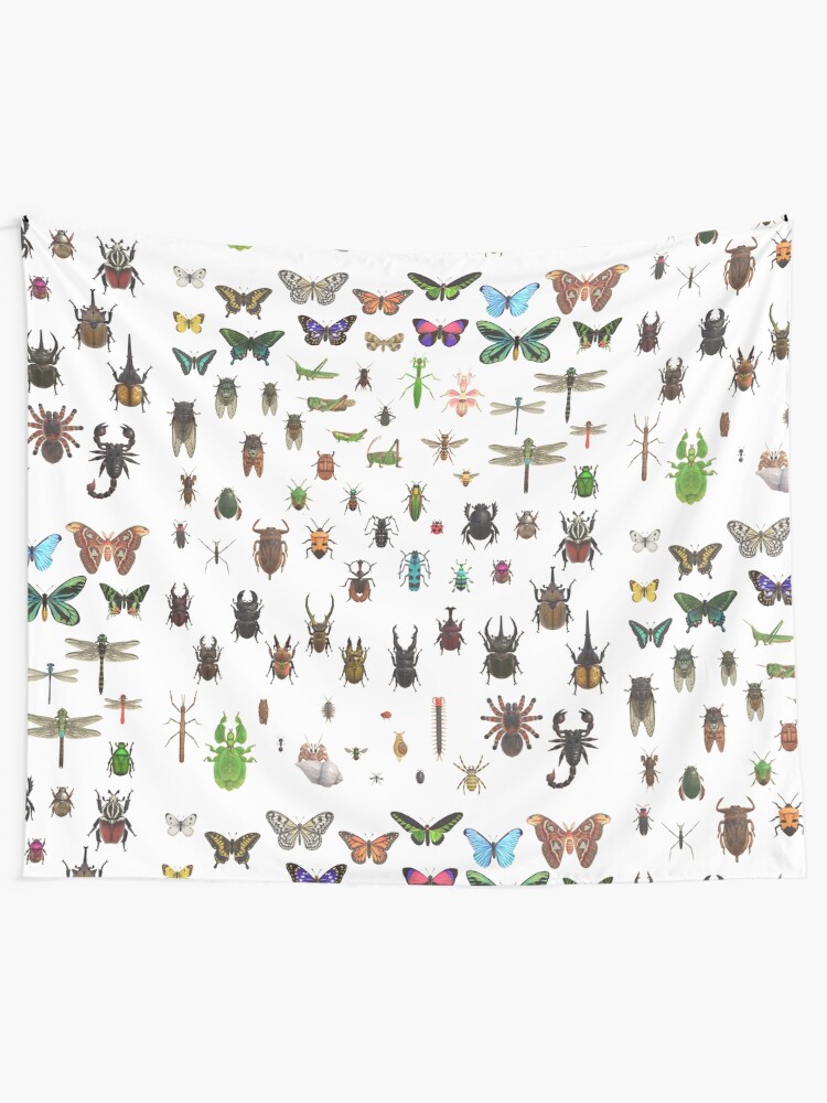 "BUGS N’ STUFF Critterpedia Complete Taxonomy " Tapestry for Sale by ...