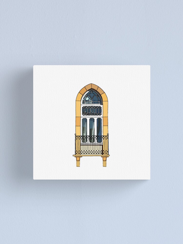 "Digital Watercolor Art: Traditional Lebanese Window " Canvas Print for ...