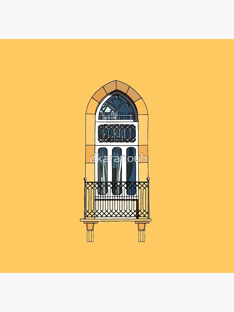 "Digital Watercolor Art: Traditional Lebanese Window " Art Board Print ...