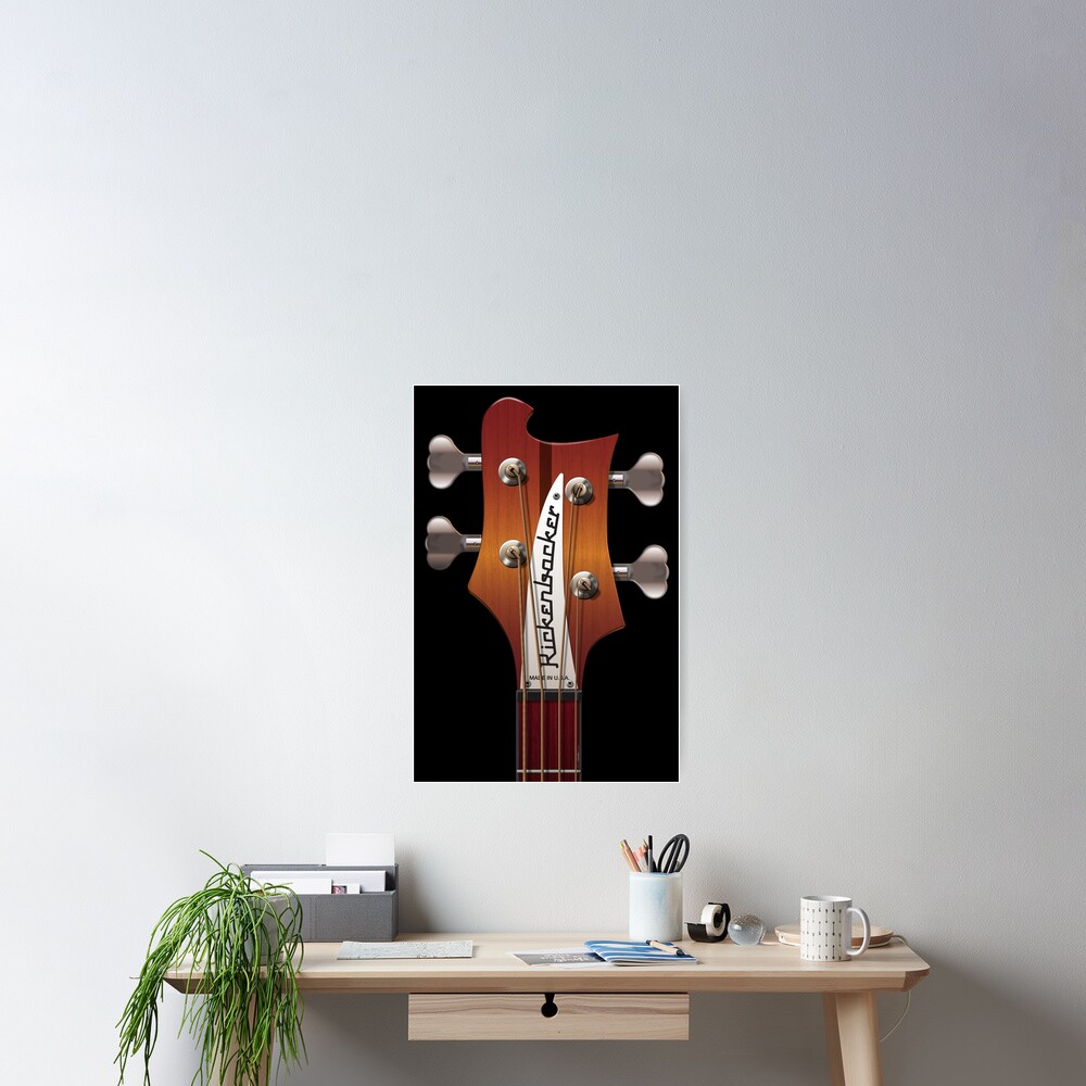 "GUITAR HEADSTOCK ART - RICKENBACKER 4003 BASS" Poster for Sale by ...