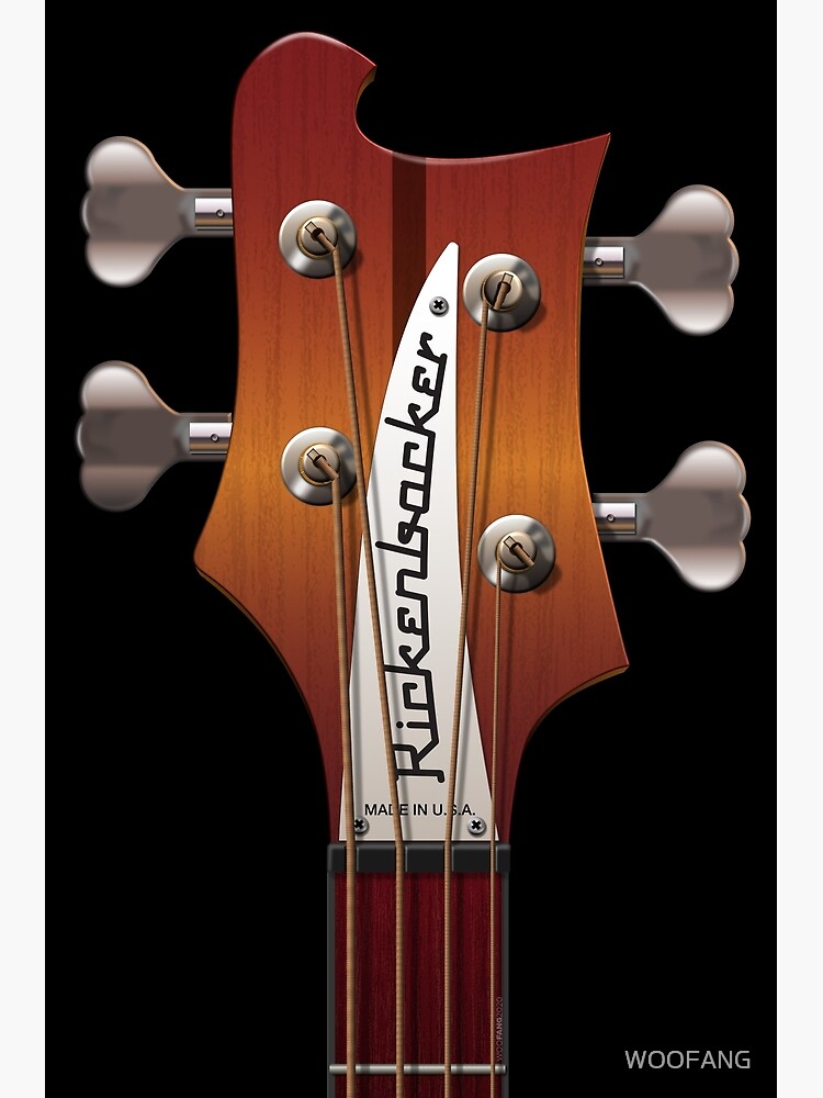 "GUITAR HEADSTOCK ART - RICKENBACKER 4003 BASS" Poster by WOOFANG ...