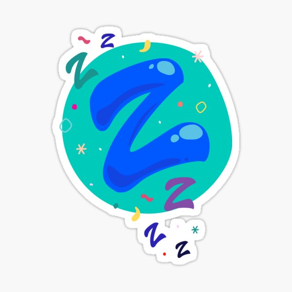 "Colourful Letter Z" Sticker by StudioMonokrom | Redbubble