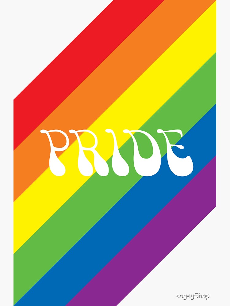 "PRIDE hippie" Sticker by sogayShop | Redbubble