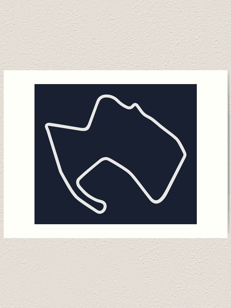 "Laguna Seca Raceway [outline]" Art Print for Sale by sednoid | Redbubble