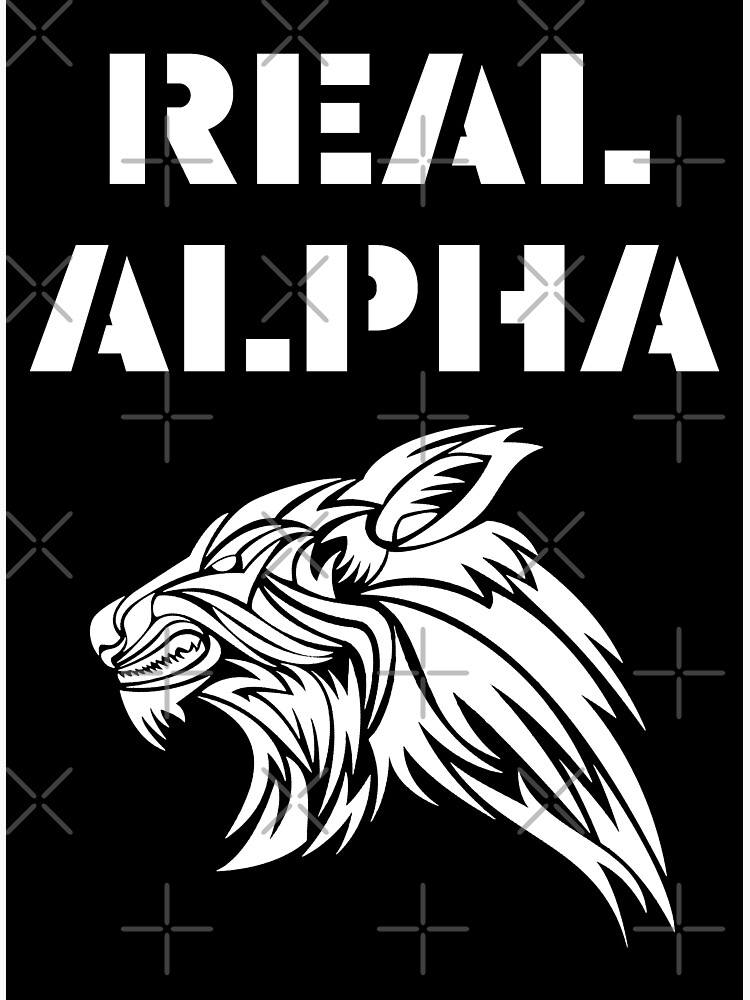 "Real Alpha - pack leader" Sticker for Sale by RIVEofficial | Redbubble