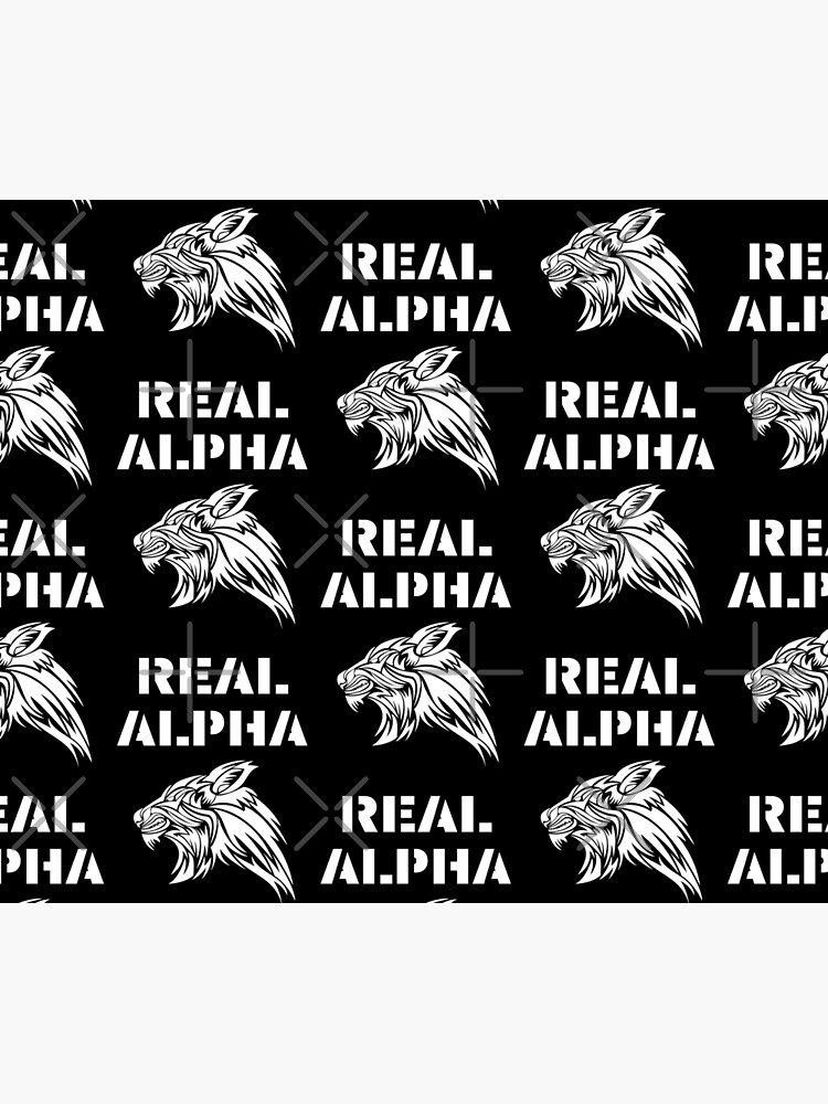 "Real Alpha - pack leader" Throw Blanket by RIVEofficial | Redbubble