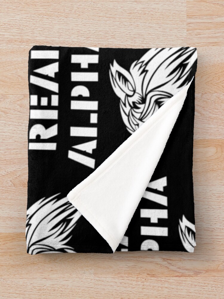 "Real Alpha - pack leader" Throw Blanket by RIVEofficial | Redbubble