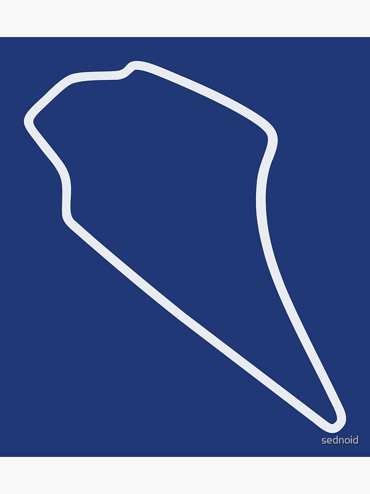 "Knockhill Racing Circuit [outline]" Sticker for Sale by sednoid ...