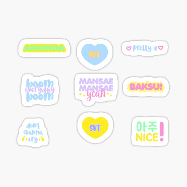 "Seventeen Songs Stickers" Sticker by pickmekshop | Redbubble
