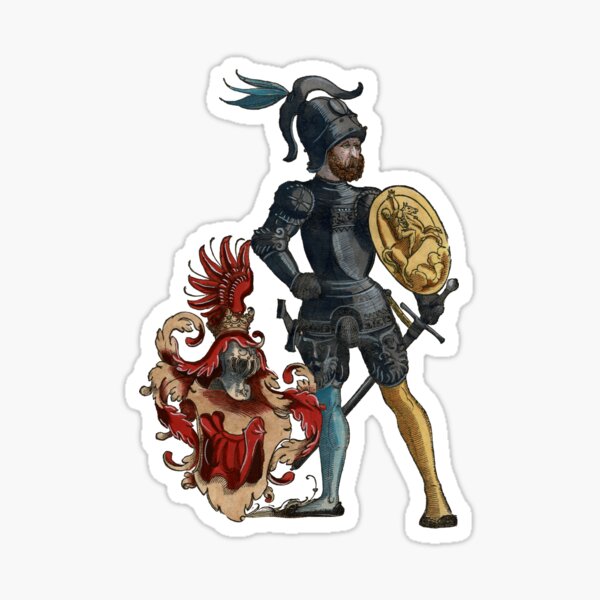 "Medieval Knights in Armor" Sticker for Sale by AntiqueImages | Redbubble